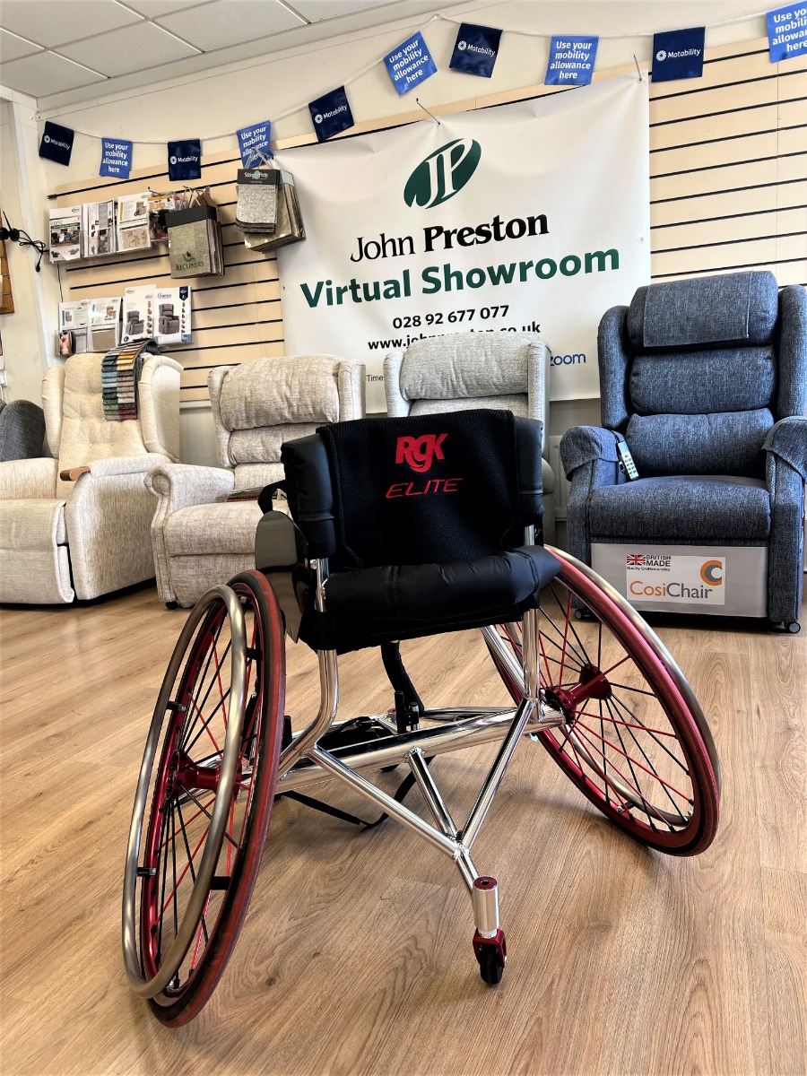 Natalie with her new RGK Elite Basketball Wheelchair